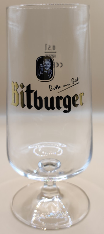 Bitburger 2022 50cl Glass Nicks Beer Glass Collection